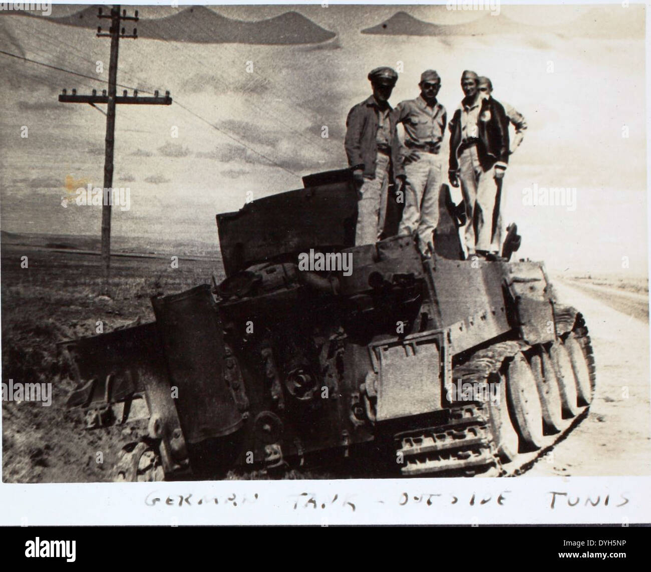 This photo captures the armored warfare operations during World War II ...