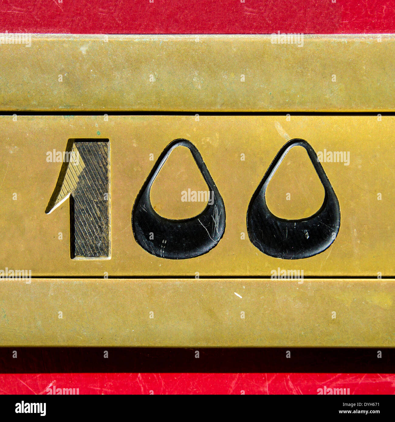 Number 100 hi-res stock photography and images - Alamy