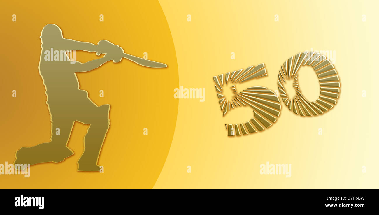 Cricket half century fifty hi-res stock photography and images - Alamy
