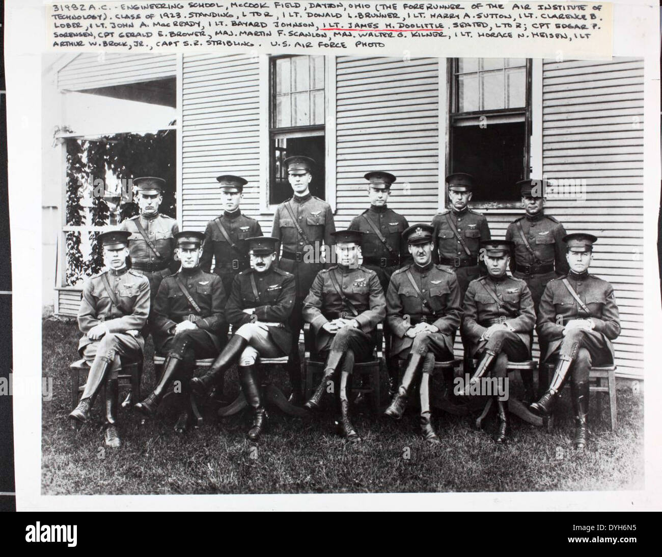 Engineering School, McCook Field, Dayton Ohio Class of 1923 Stock Photo ...