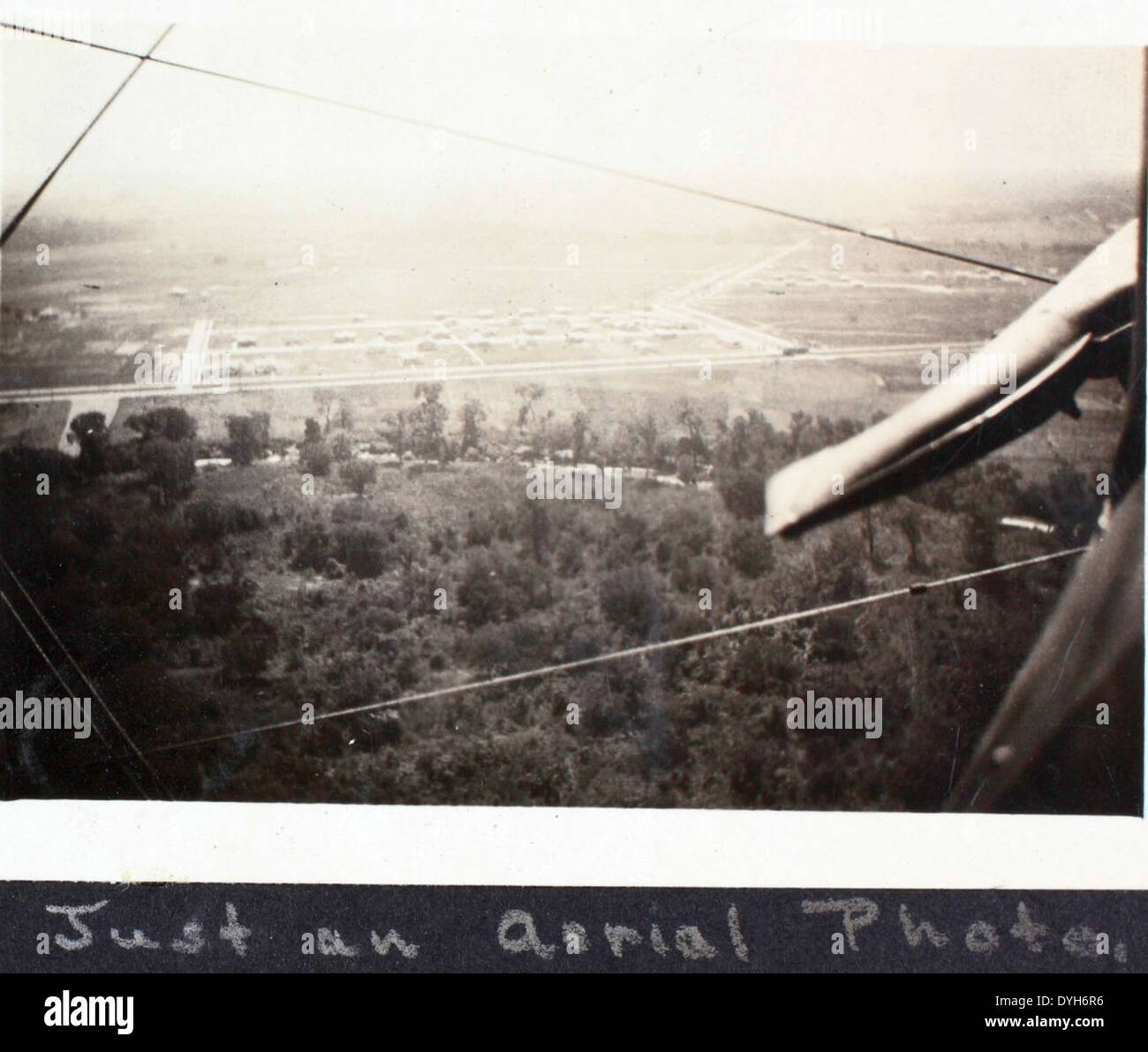 This image from the Dorsey Photo Album features a Curtiss Jenny, one of ...