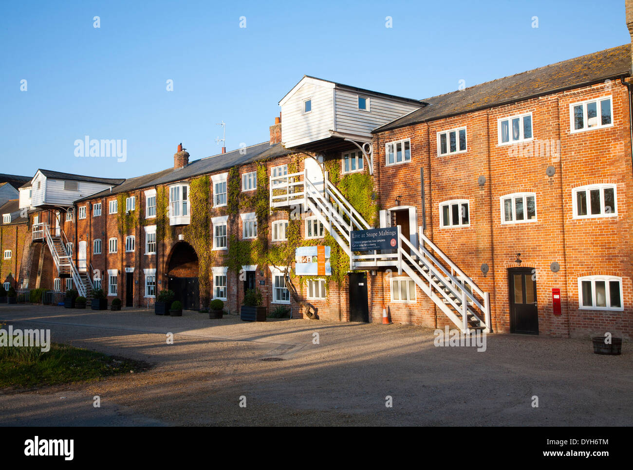 Nineteenth century industrial buildings converted into leisure hi-res ...