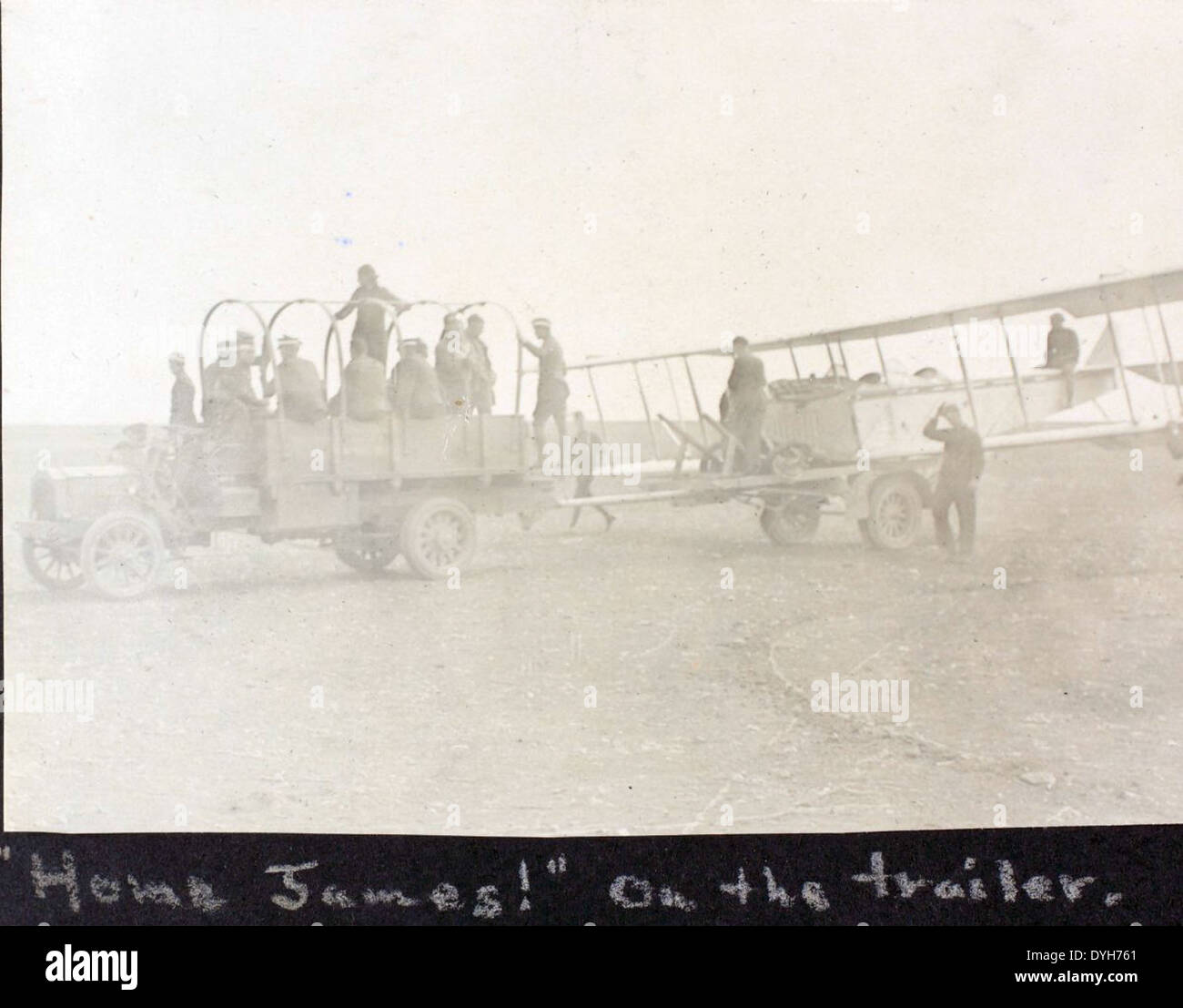 This photograph from Album 19 features a Curtiss JN-4 Jenny, an iconic ...