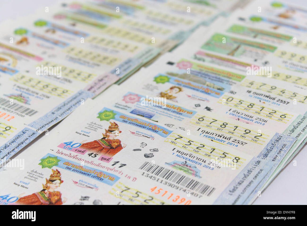 Thai lottery is the biggest award in Thailand Stock Photo - Alamy