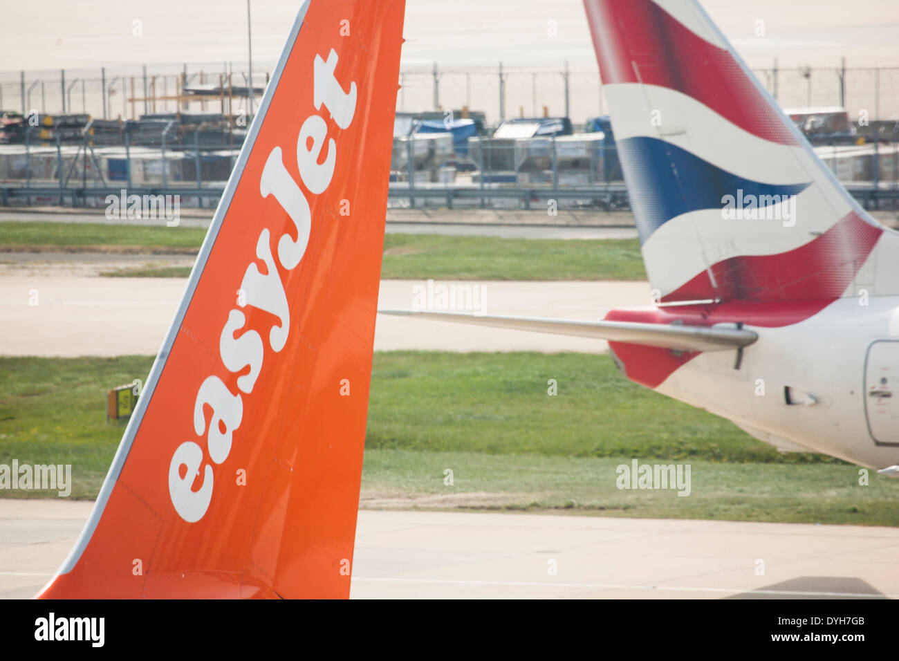 British airways tail fin hi-res stock photography and images - Alamy