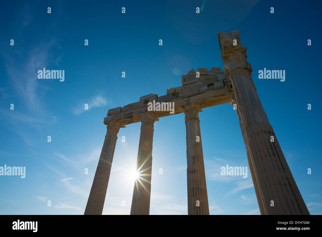 Ruins of the Temple of Apollo in Side, Turkey Stock Photo - Alamy