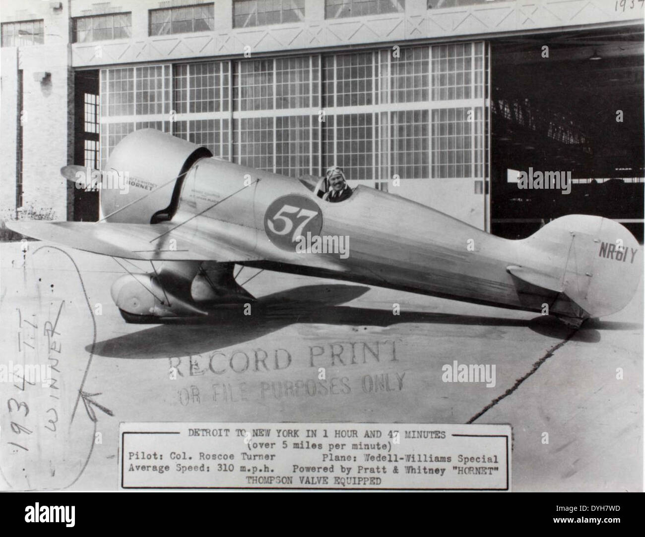 The Wedell-Williams Racer, known for its Hornet engine, was a prominent ...