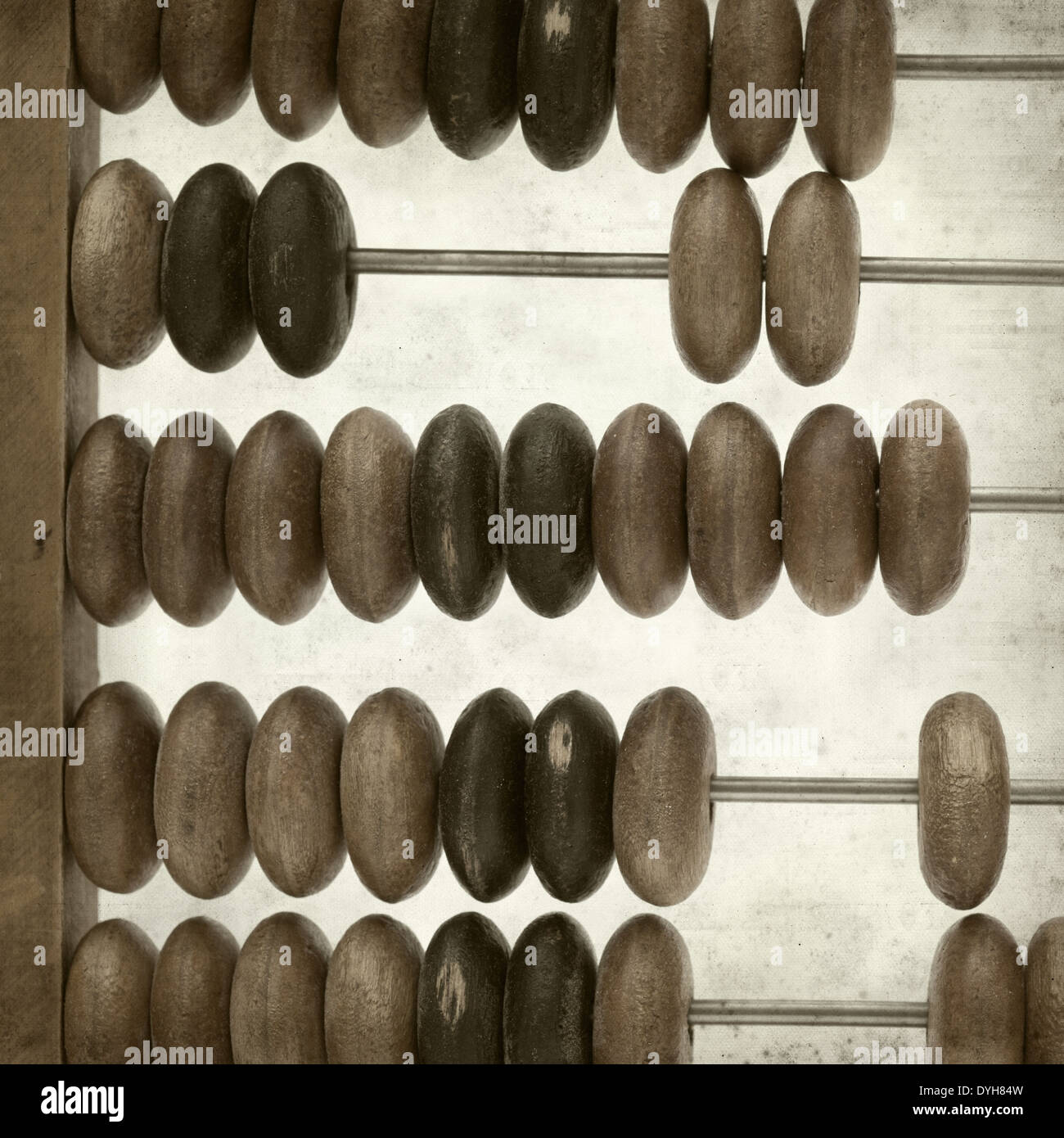 textured old paper background with wooded abacus Stock Photo - Alamy
