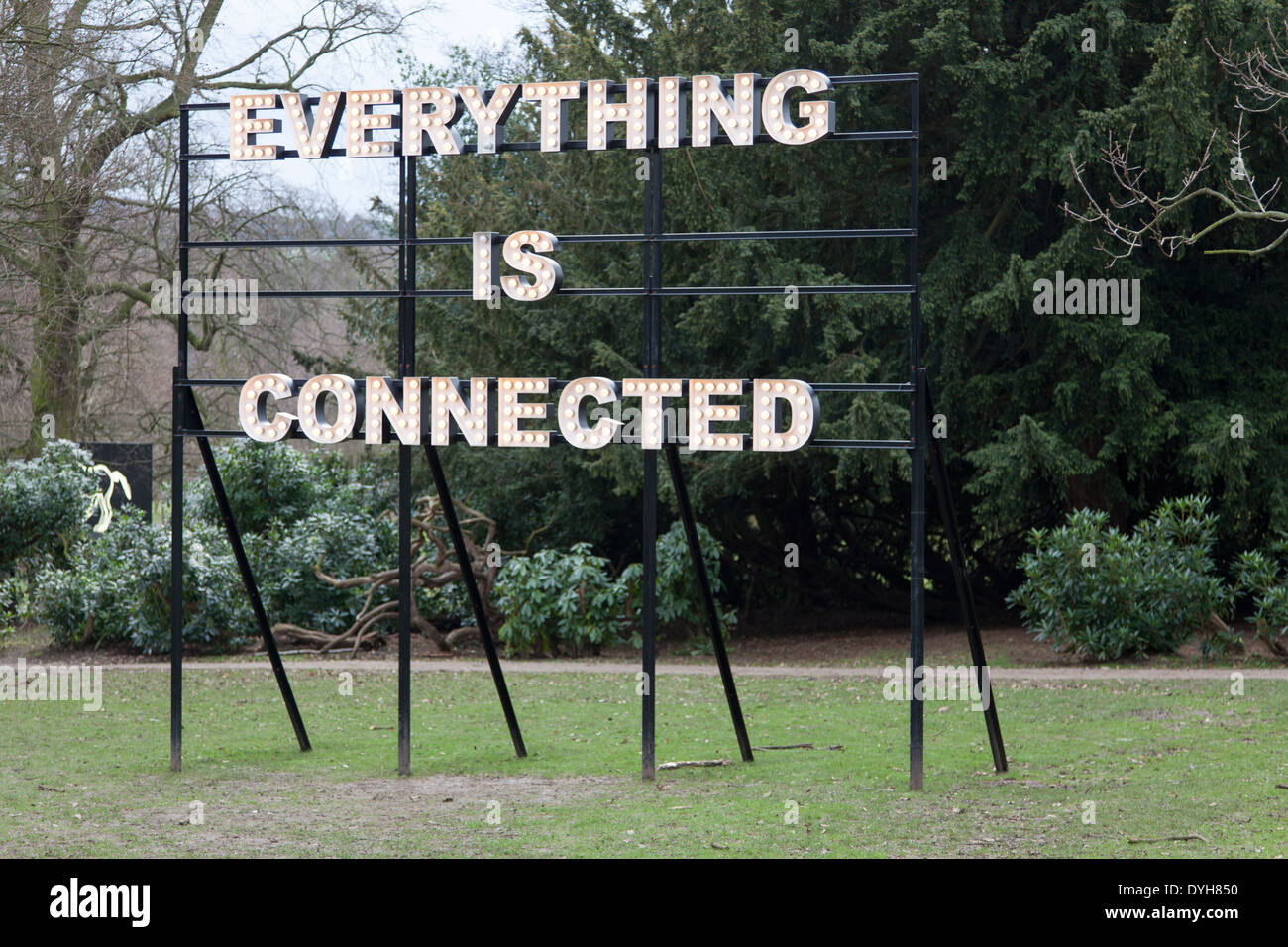 Everything is Connected by Peter Liversidge at Yorkshire Sculpture Park ...