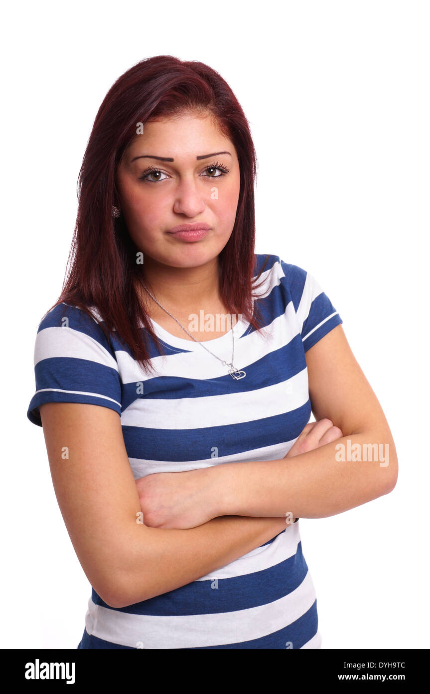 displeased young woman Stock Photo - Alamy