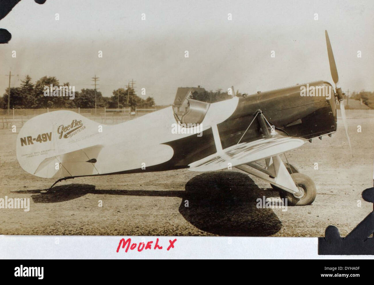 This photograph from the William Munger Collection features a Gee Bee ...