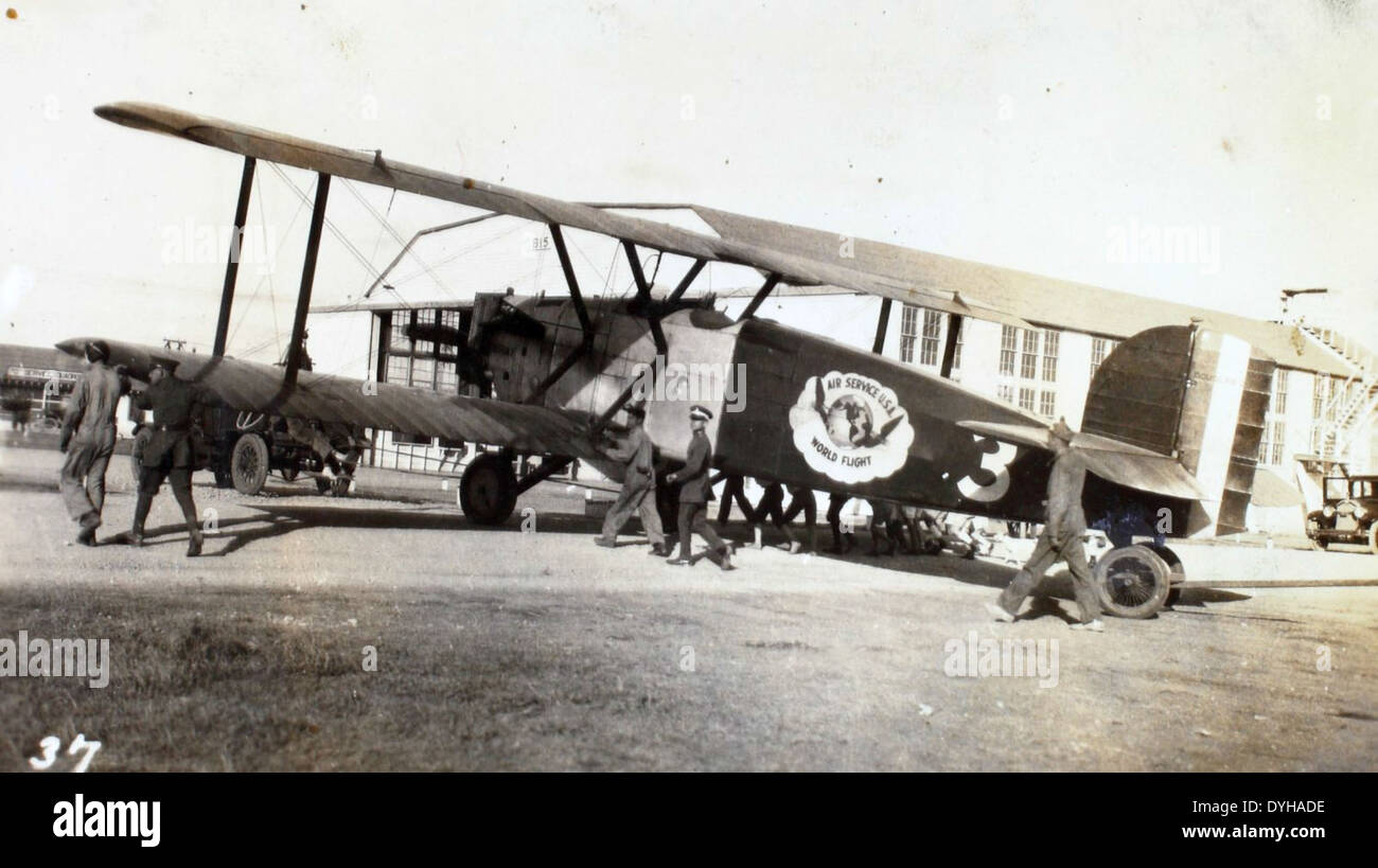 The image shows a Douglas World Cruiser (DWC), used in a round-the ...