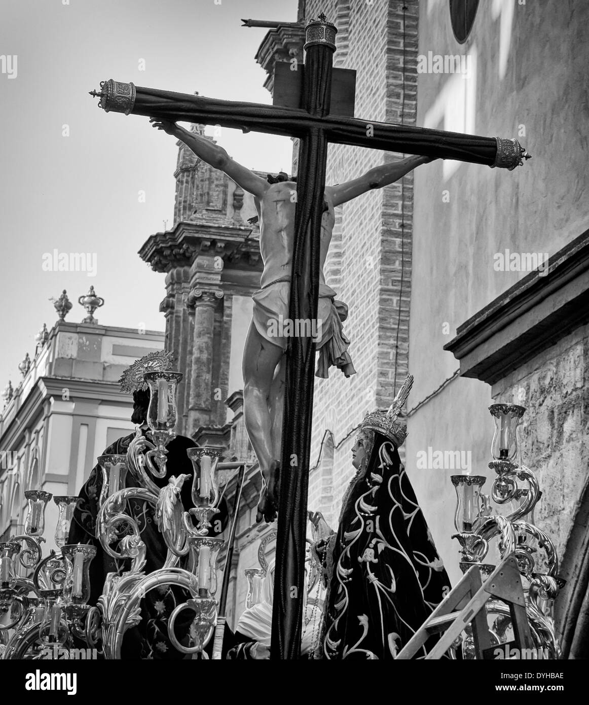 In spain holy week Black and White Stock Photos & Images - Alamy