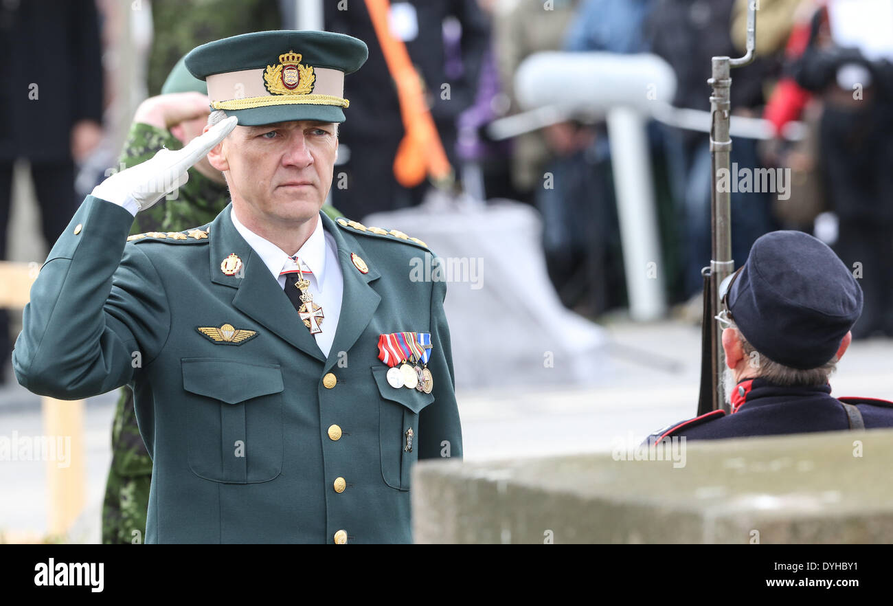 Sonderborg, Denmark. 18th Apr, 2014. Danish Chief of Staff Peter ...