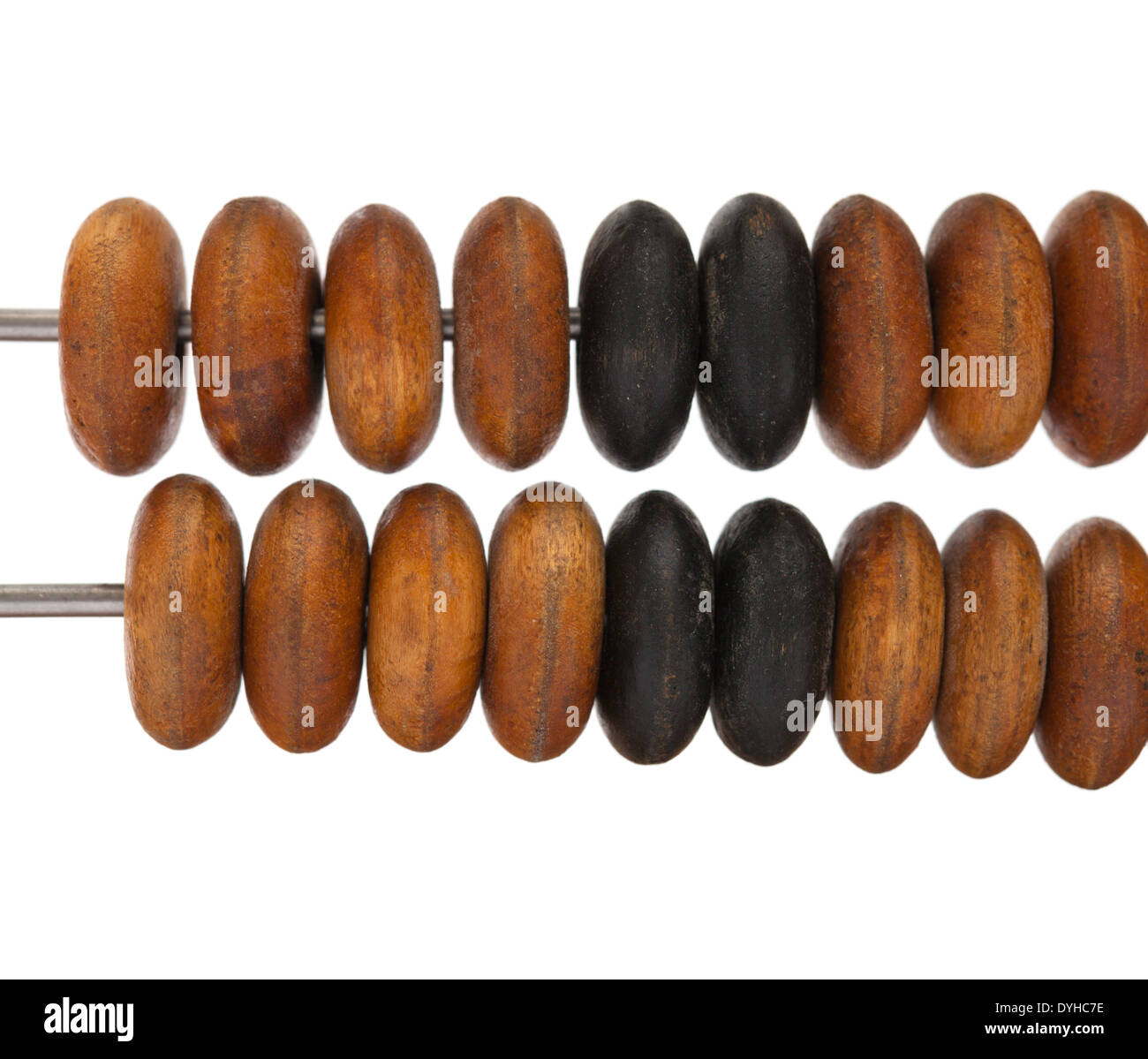antique wooden abacus isolated on white Stock Photo - Alamy