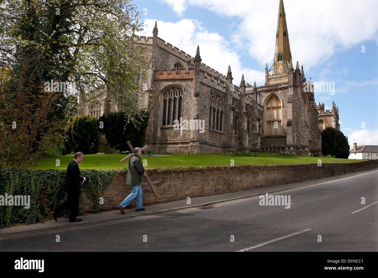 Easter Good Friday in Thaxted Essex, England, UK. 18 April 2014 The ...