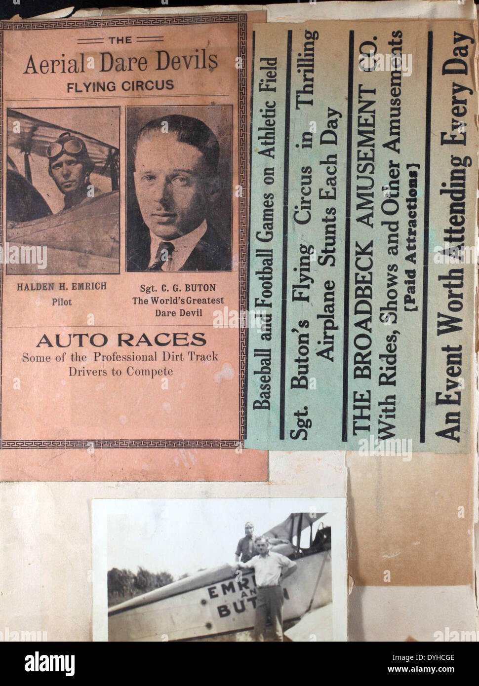 This photo from the Carter Buton album shows an early aviation ...