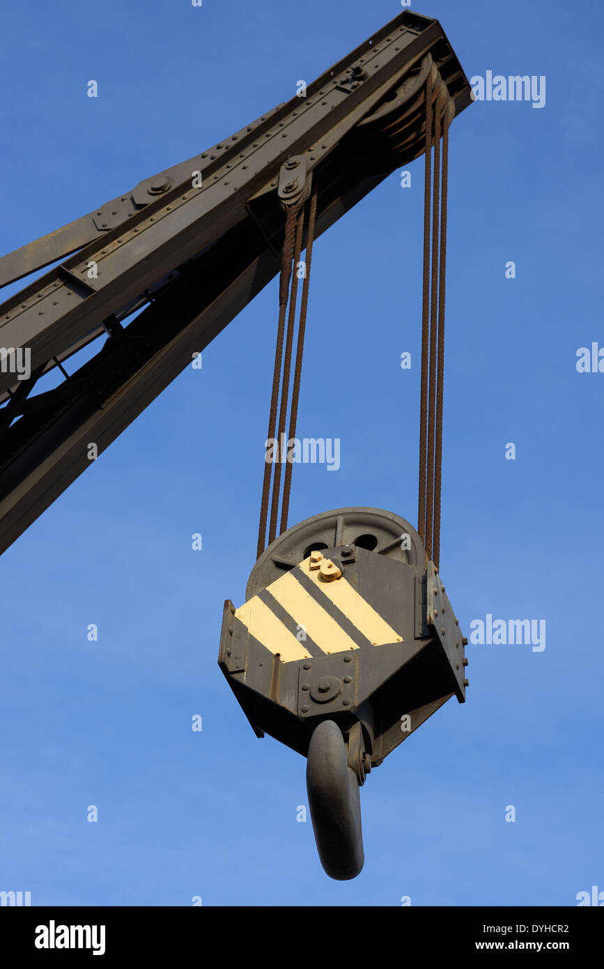 Crane jib and hook Stock Photo - Alamy