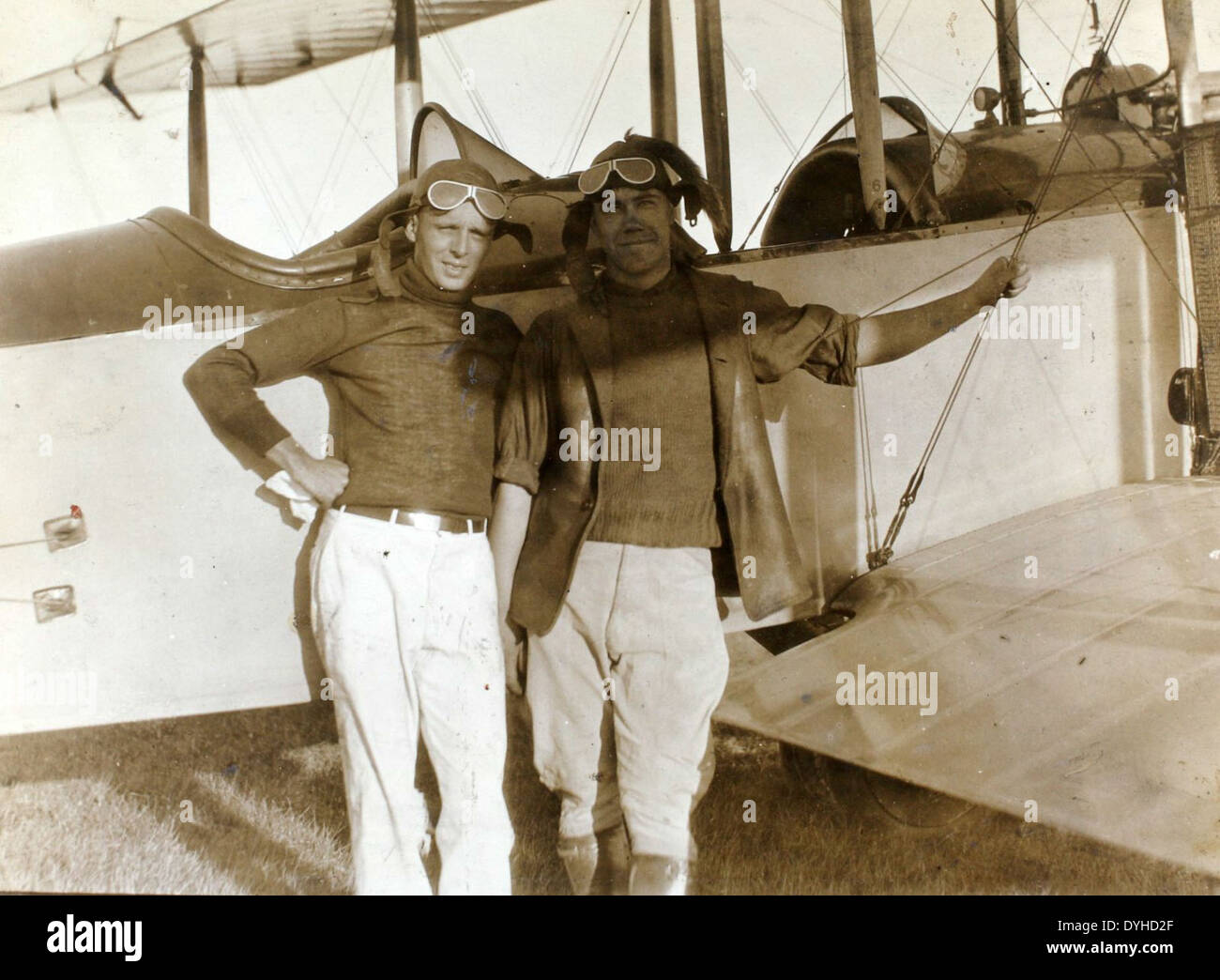 This image from the Carter Buton Collection shows a barnstormer ...
