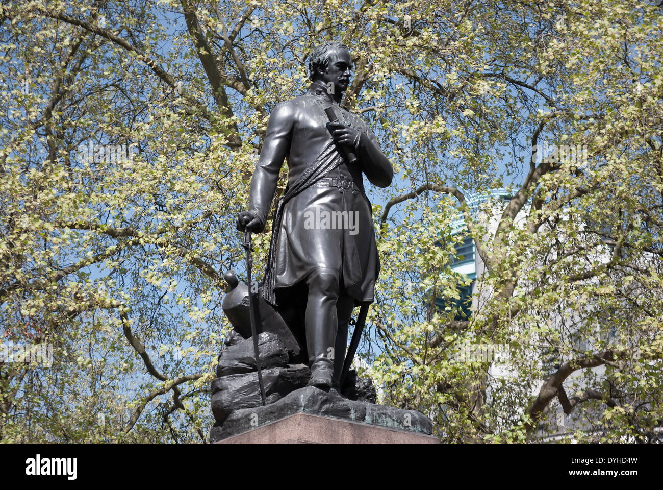 the 1871 statue of sir james outram, by matthew noble, in victoria ...