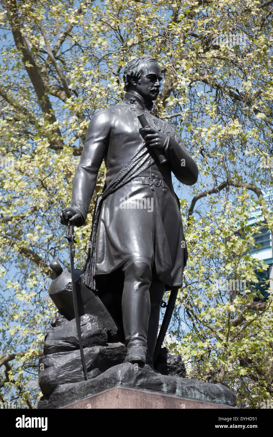 the 1871 statue of sir james outram, by matthew noble, in victoria ...
