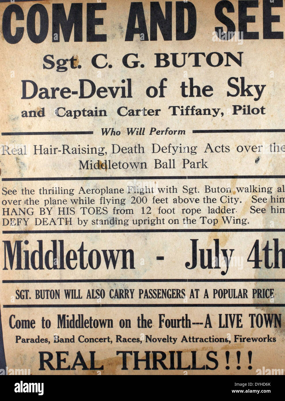 The Carter Buton Album features images of the daredevil barnstorming ...