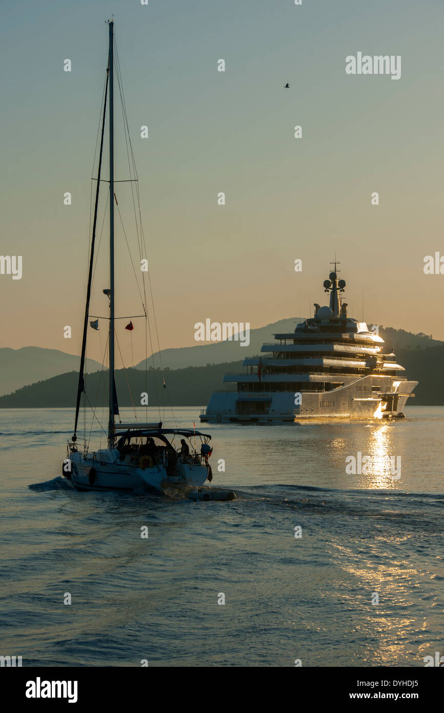 Türkei, Provinz Mugla, Göcek, die Eclipse ist mit einer Länge von 162 ...