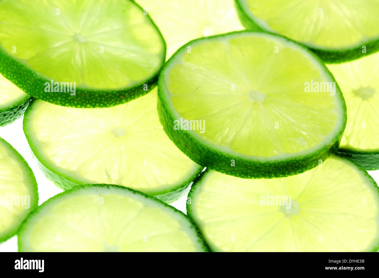 lime slices macro close up Stock Photo - Alamy
