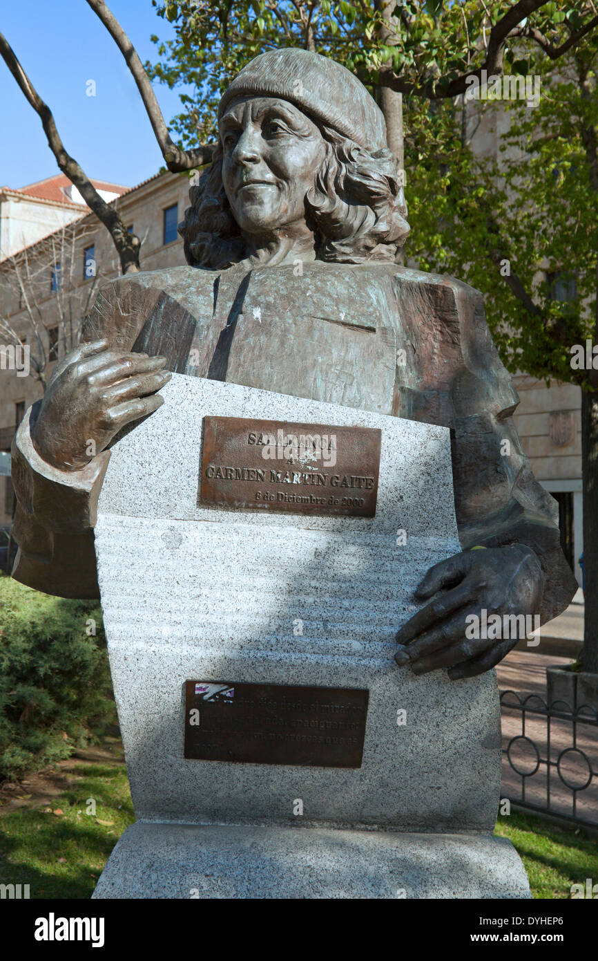 Sculpture of Carmen Martin Gaite ( 8 December 1925 – 22 July 2000 ), an ...