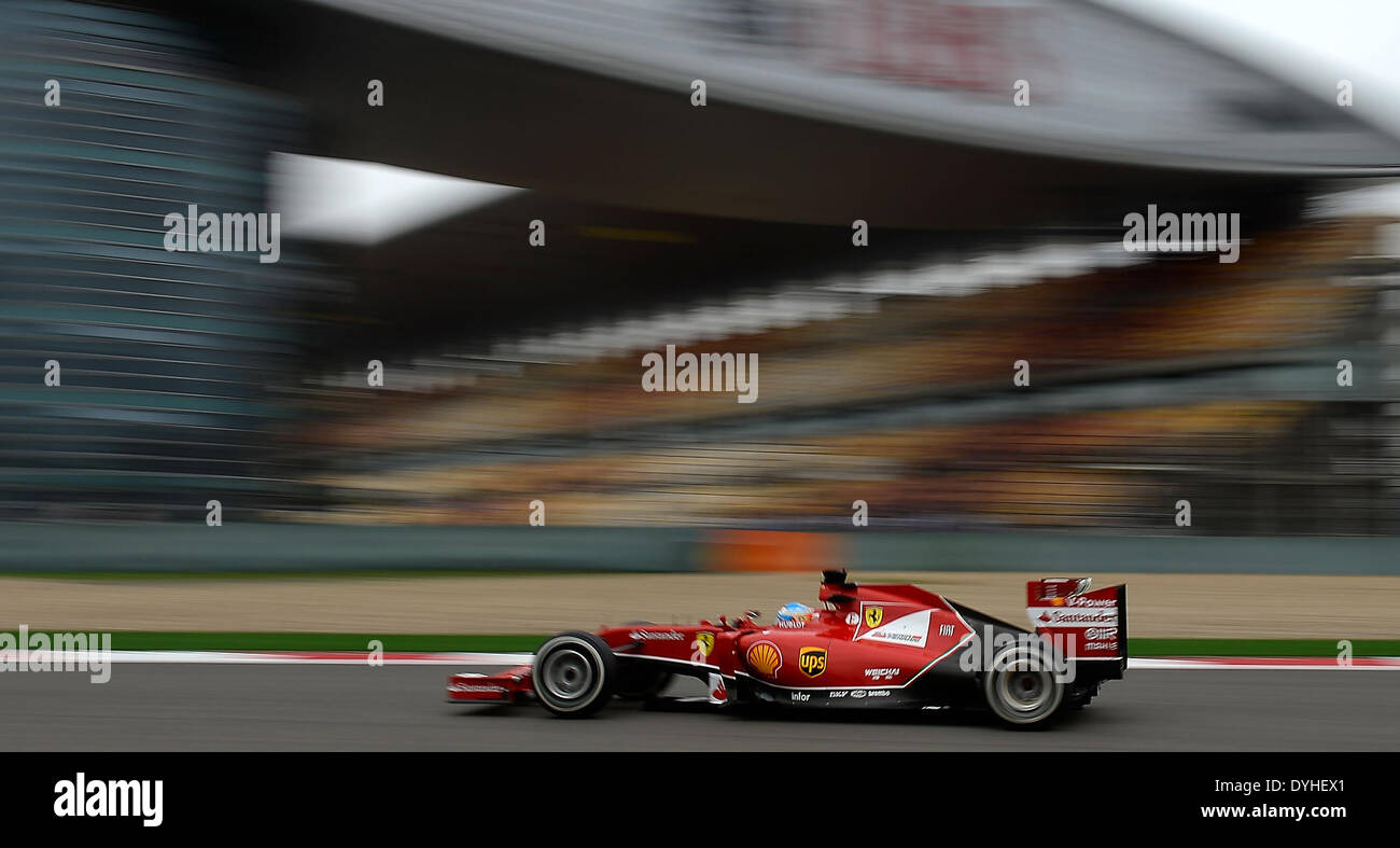 Shanghai, China. 18th Apr, 2014. Ferrari driver Fernando Alonso of ...