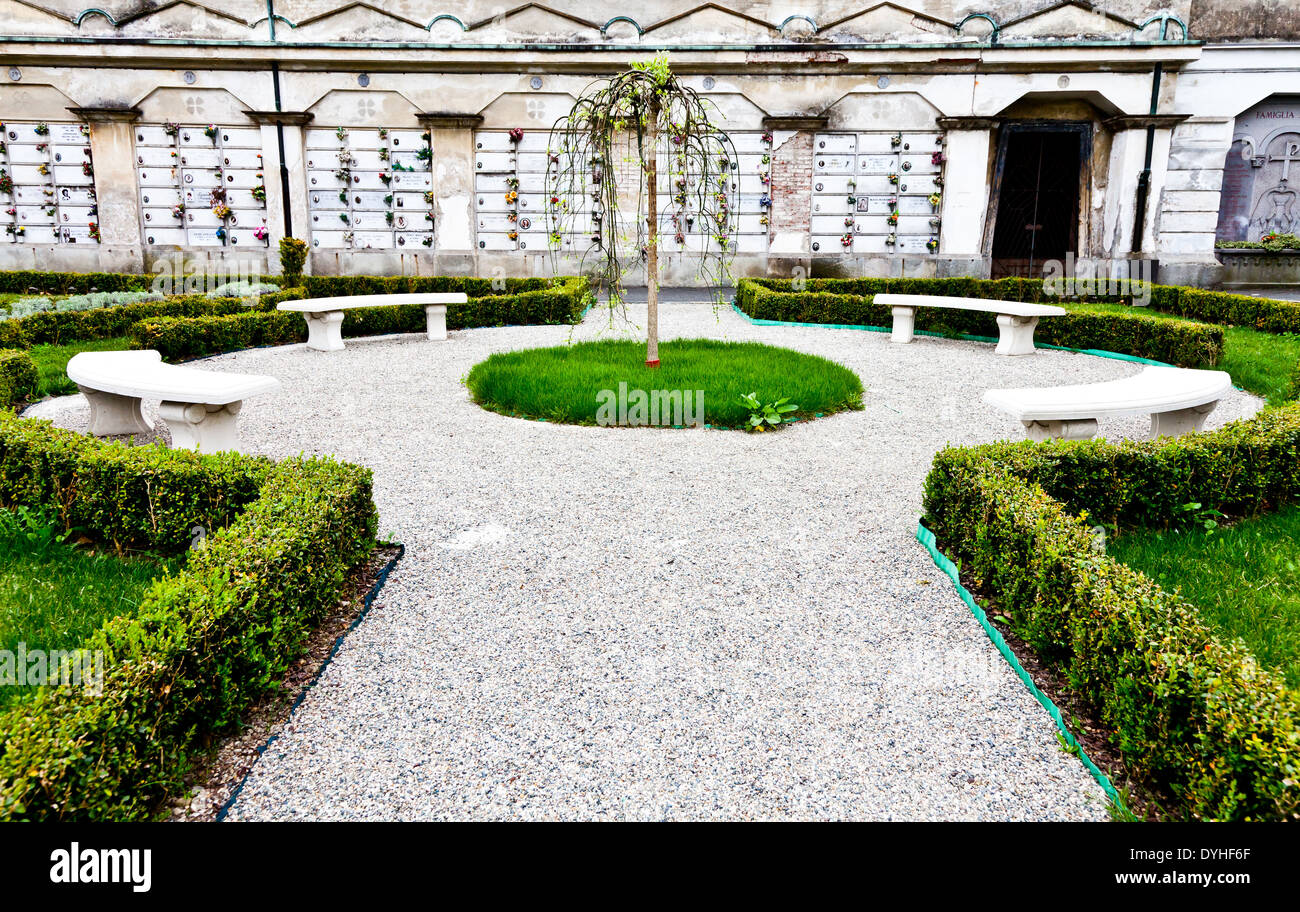 Collection of architectures examples in European cemetaries Stock Photo ...