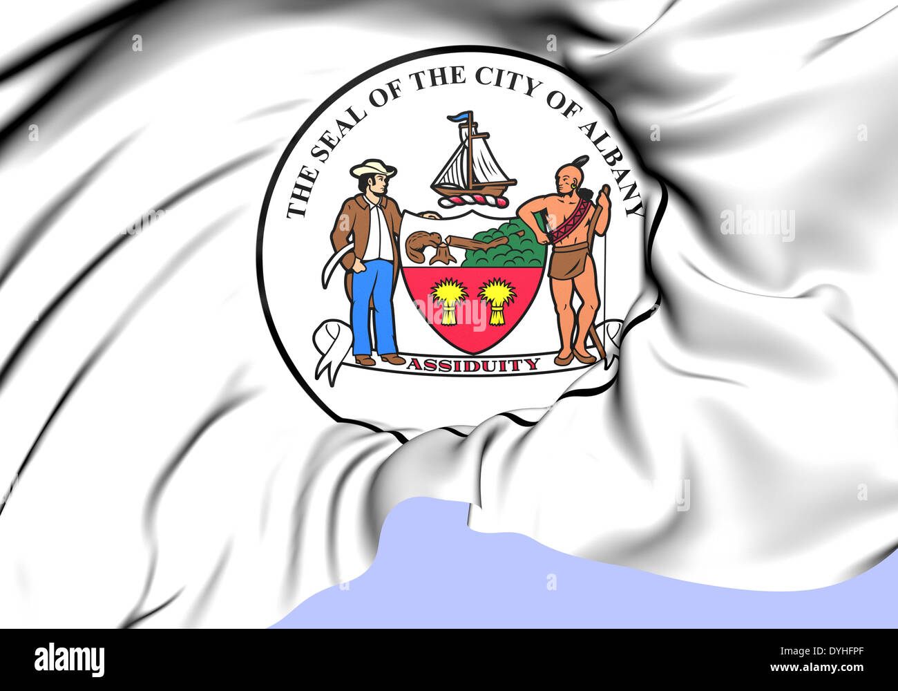 Seal of Albany, USA. Close Up Stock Photo - Alamy