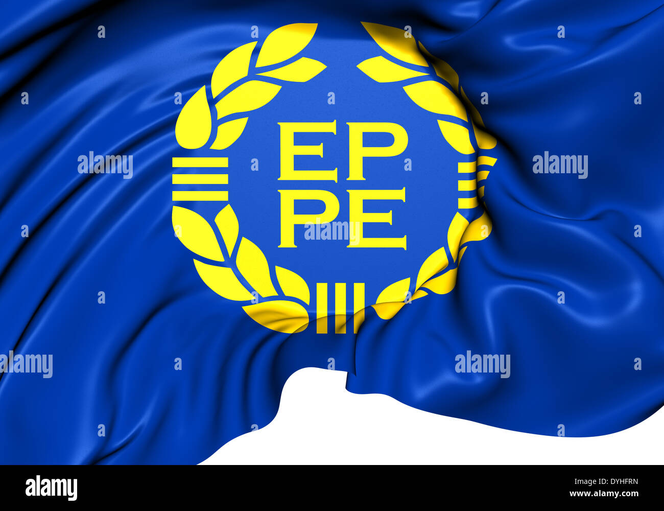 Flag of European Parliament (1973-1983). Close Up Stock Photo - Alamy
