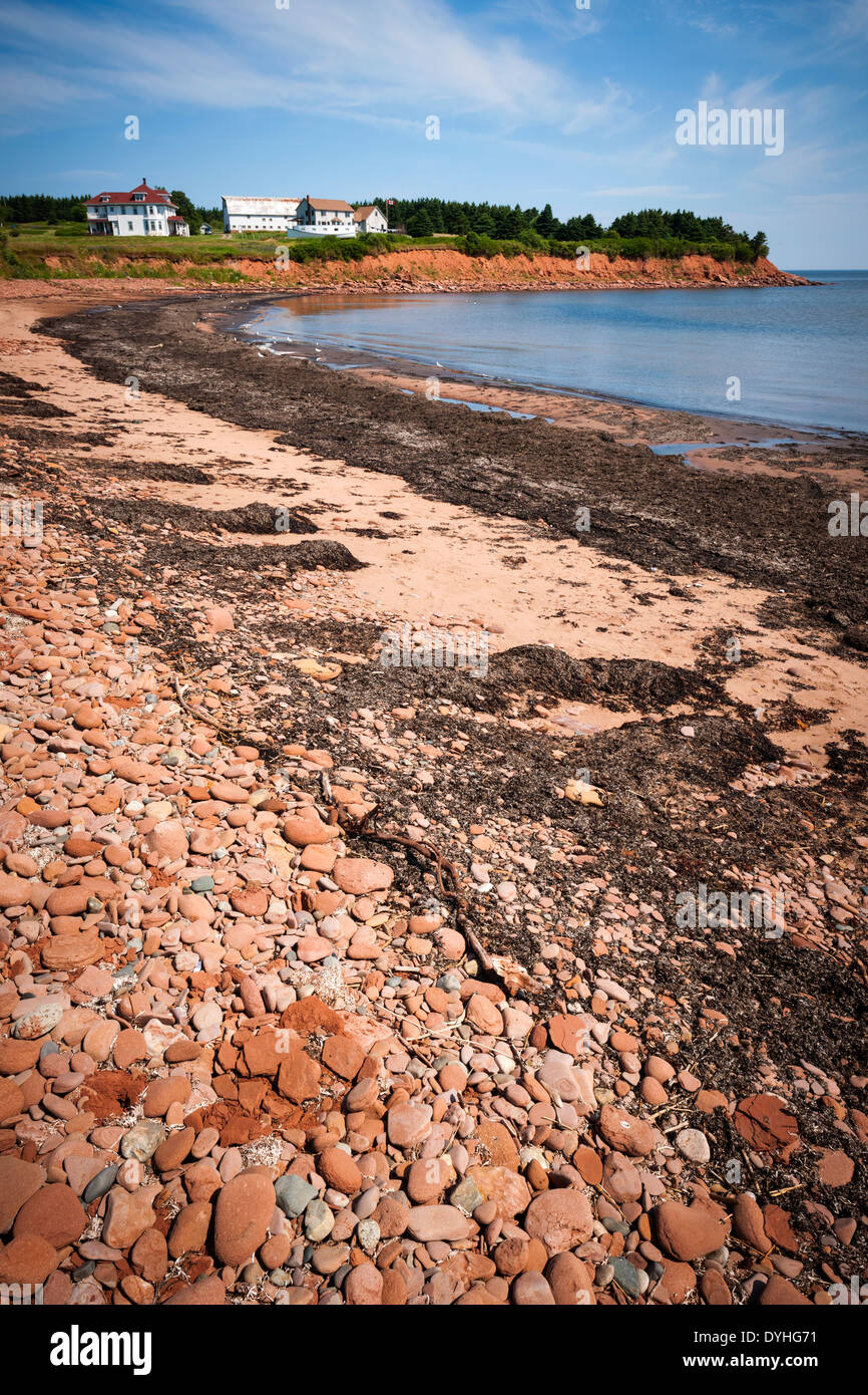 Prince Edward Island coast near village of North Rustico in Green ...