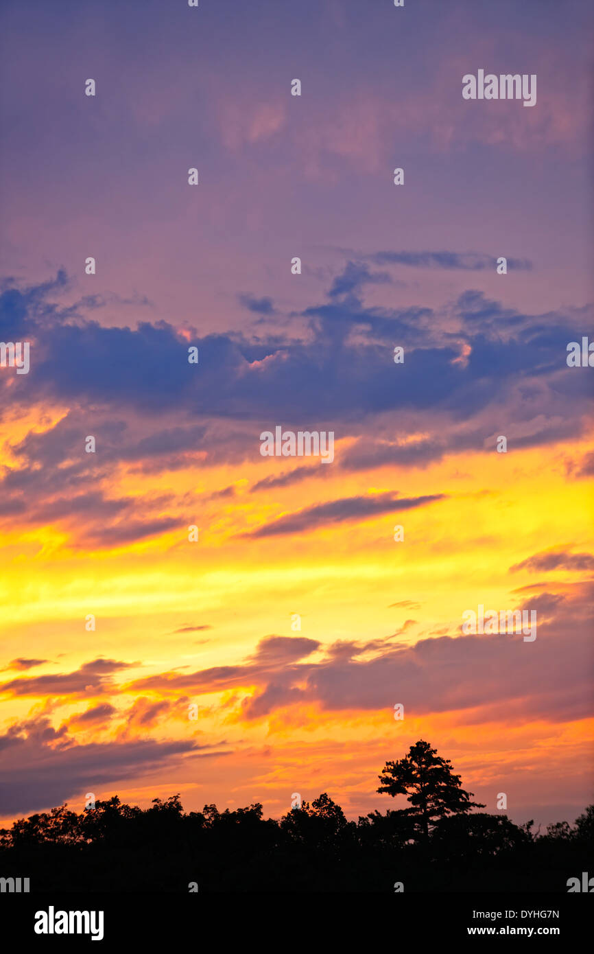 Spectacular blue and purple sky hi-res stock photography and images - Alamy