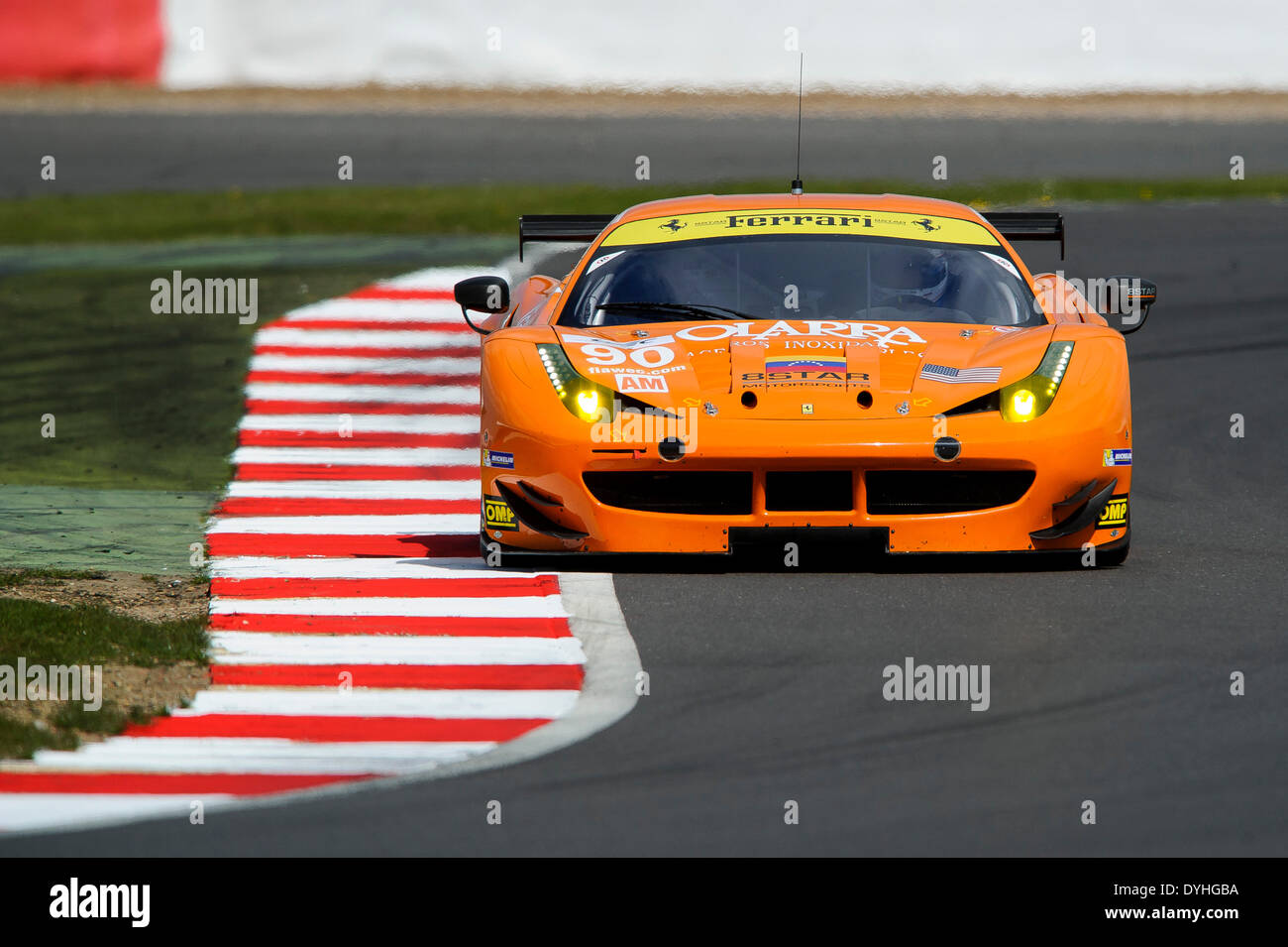 Northampton, UK. 18th Apr, 2014. #90 8 Star Motorsports Ferrari F458 ...