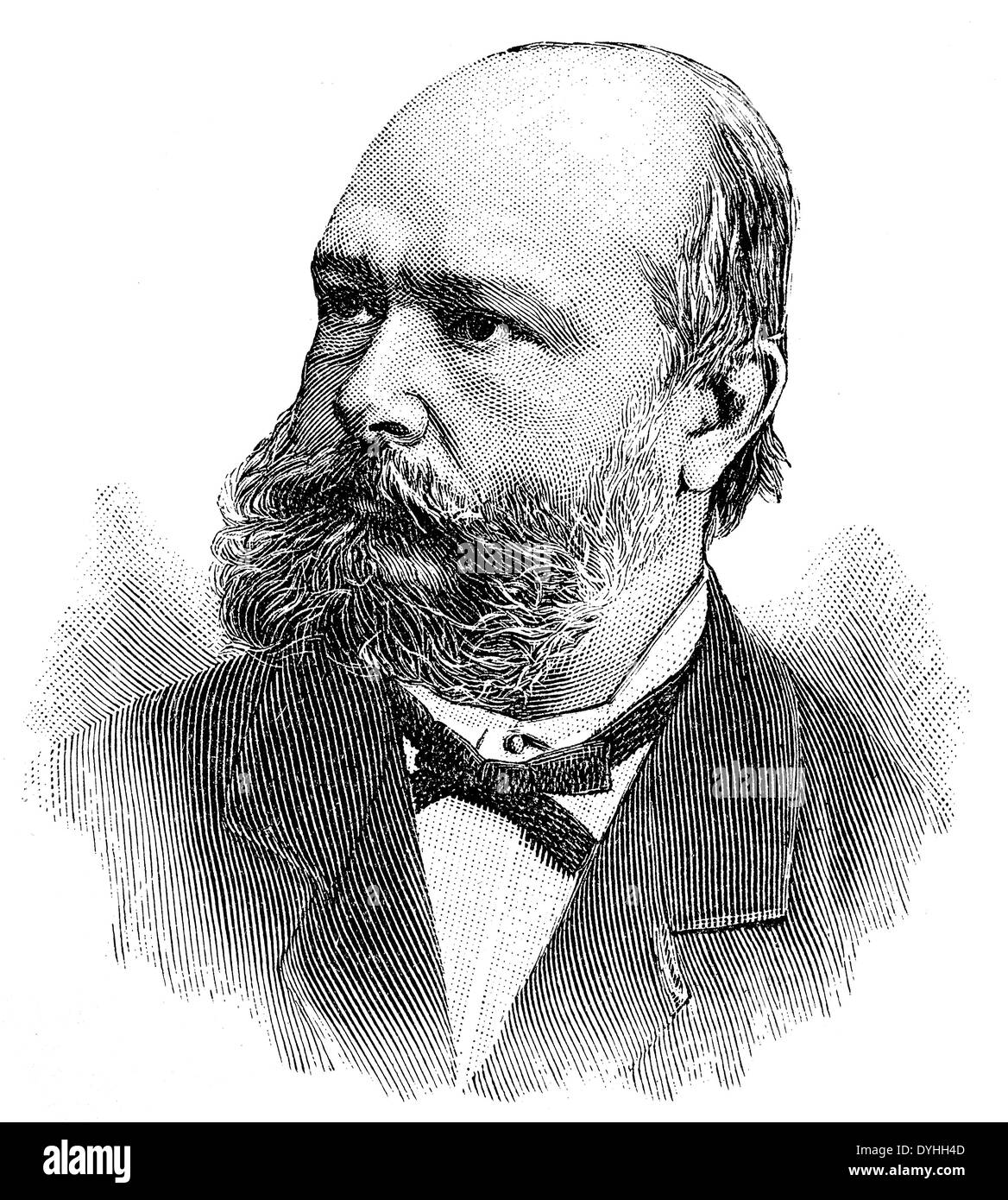 Rudolf Baumbach or Paul Bach, 1840 - 1905, a German poet Stock Photo ...