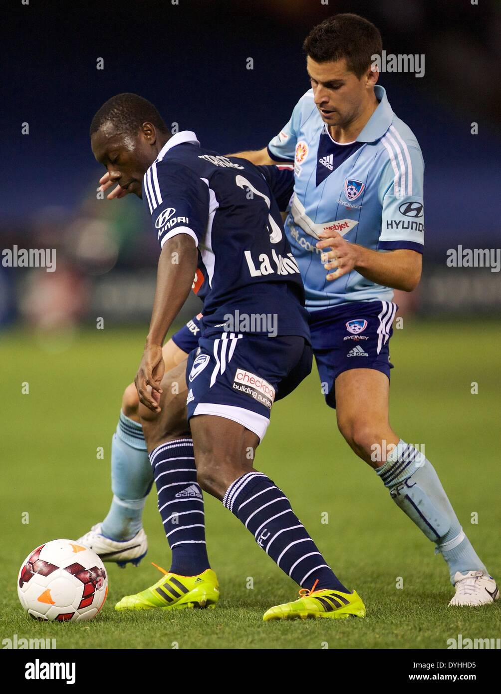 Melbourne, Victoria, Australia. 18th Apr, 2014. ADAMA TRAORE defender ...