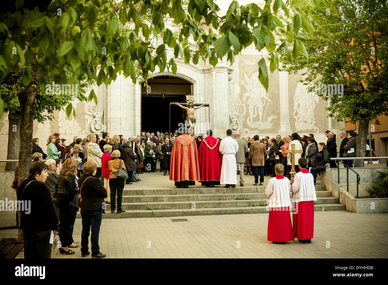 Semana Santa procession in Spain Stock Photo - Alamy