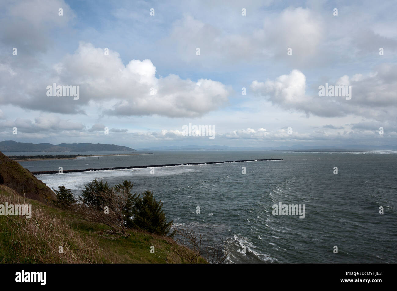 Jetties providing current control at the entrance of the Columbia River ...