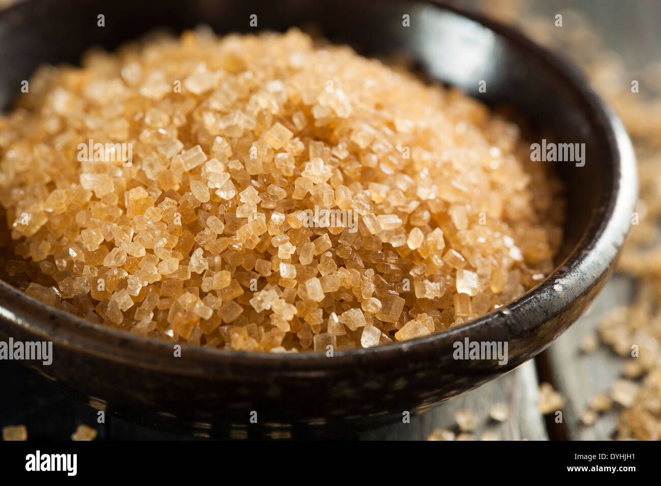 Raw Organic Cane Sugar in a Bowl Stock Photo - Alamy