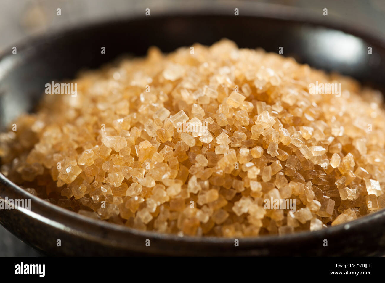 Raw Organic Cane Sugar in a Bowl Stock Photo - Alamy
