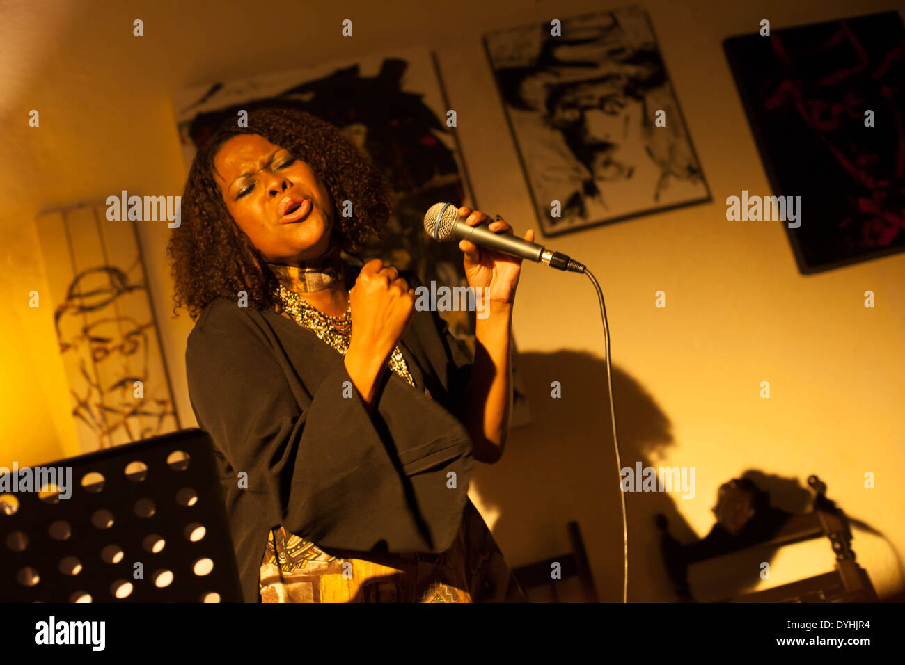 Tania Tome, singer and businesswoman from Mozambique Stock Photo - Alamy