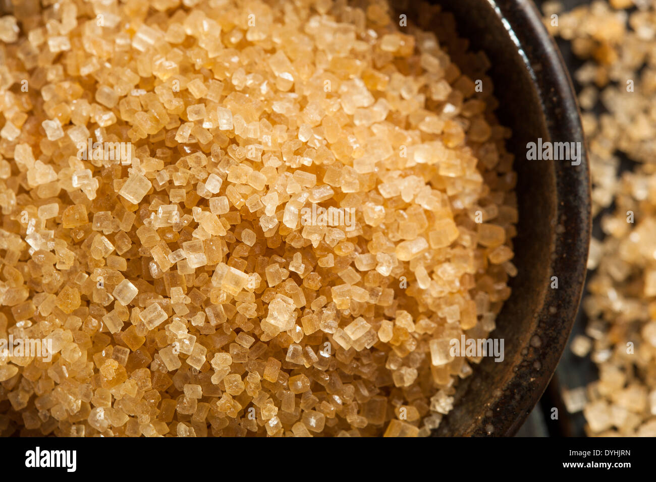 Raw Organic Cane Sugar in a Bowl Stock Photo - Alamy