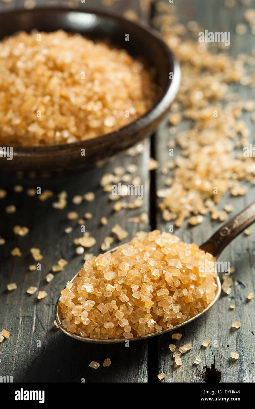 Raw Organic Cane Sugar in a Bowl Stock Photo - Alamy