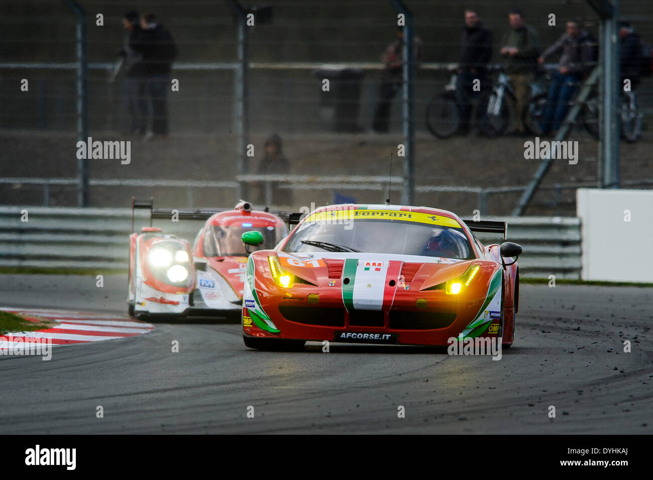 Northampton, UK. 18th Apr, 2014. #61 AF Corse Ferrari F458 Italia of ...