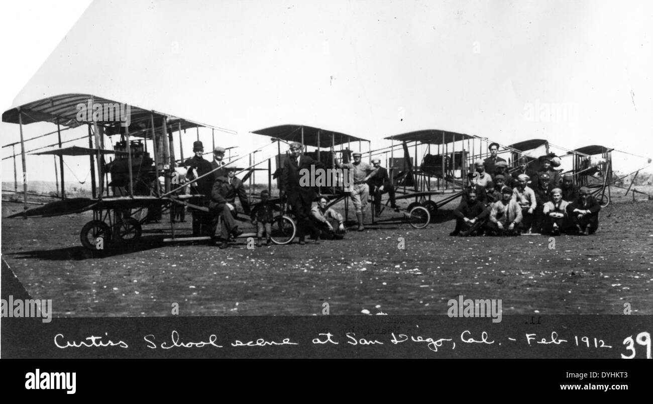 This 1912 photograph features Arthur Charles Hubert Latham, a French ...