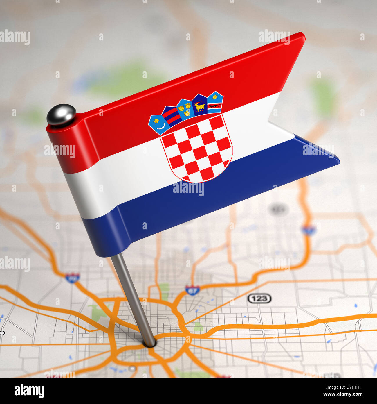 Map of croatia map hi-res stock photography and images - Alamy