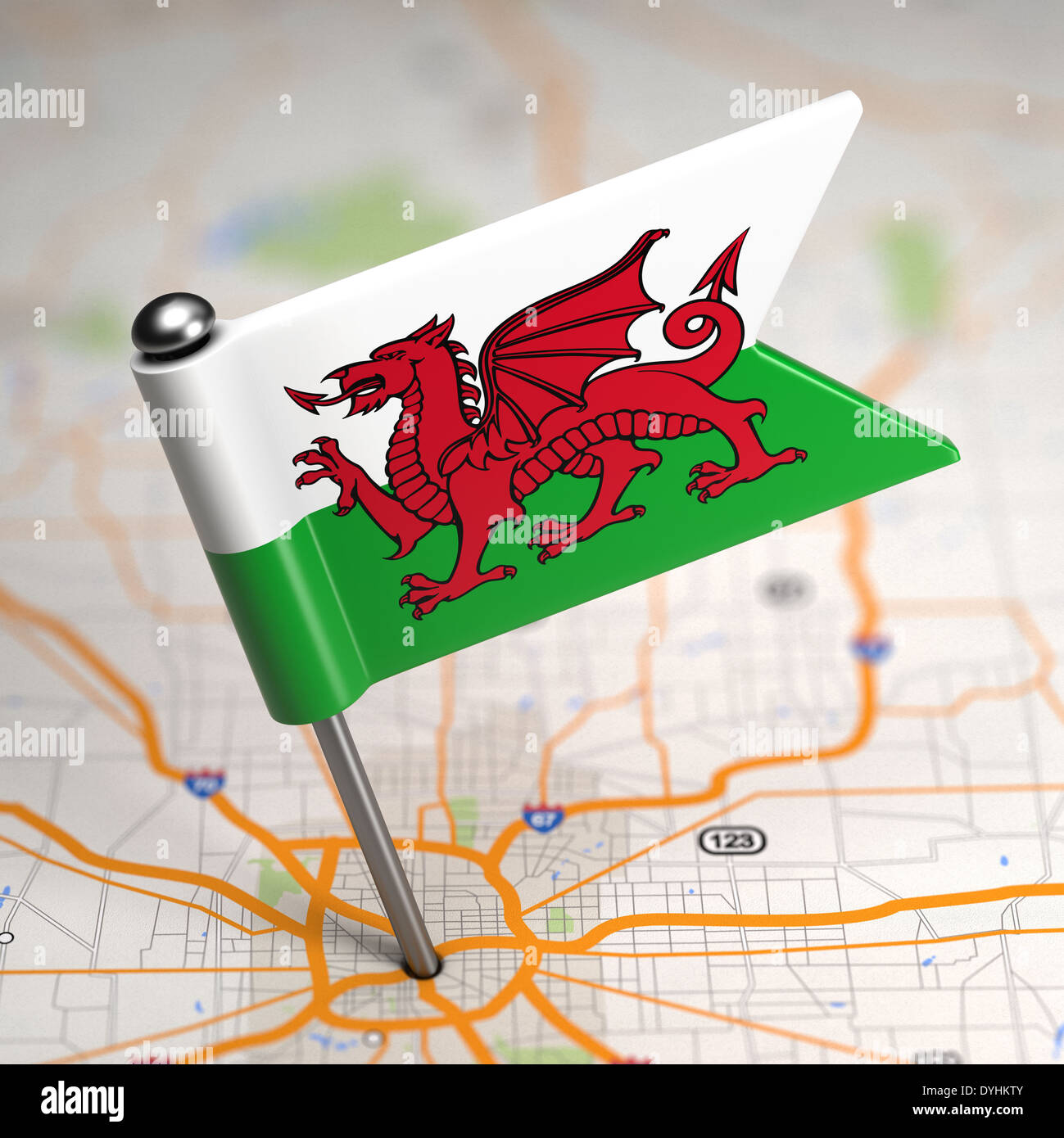 Map wales border hi-res stock photography and images - Alamy