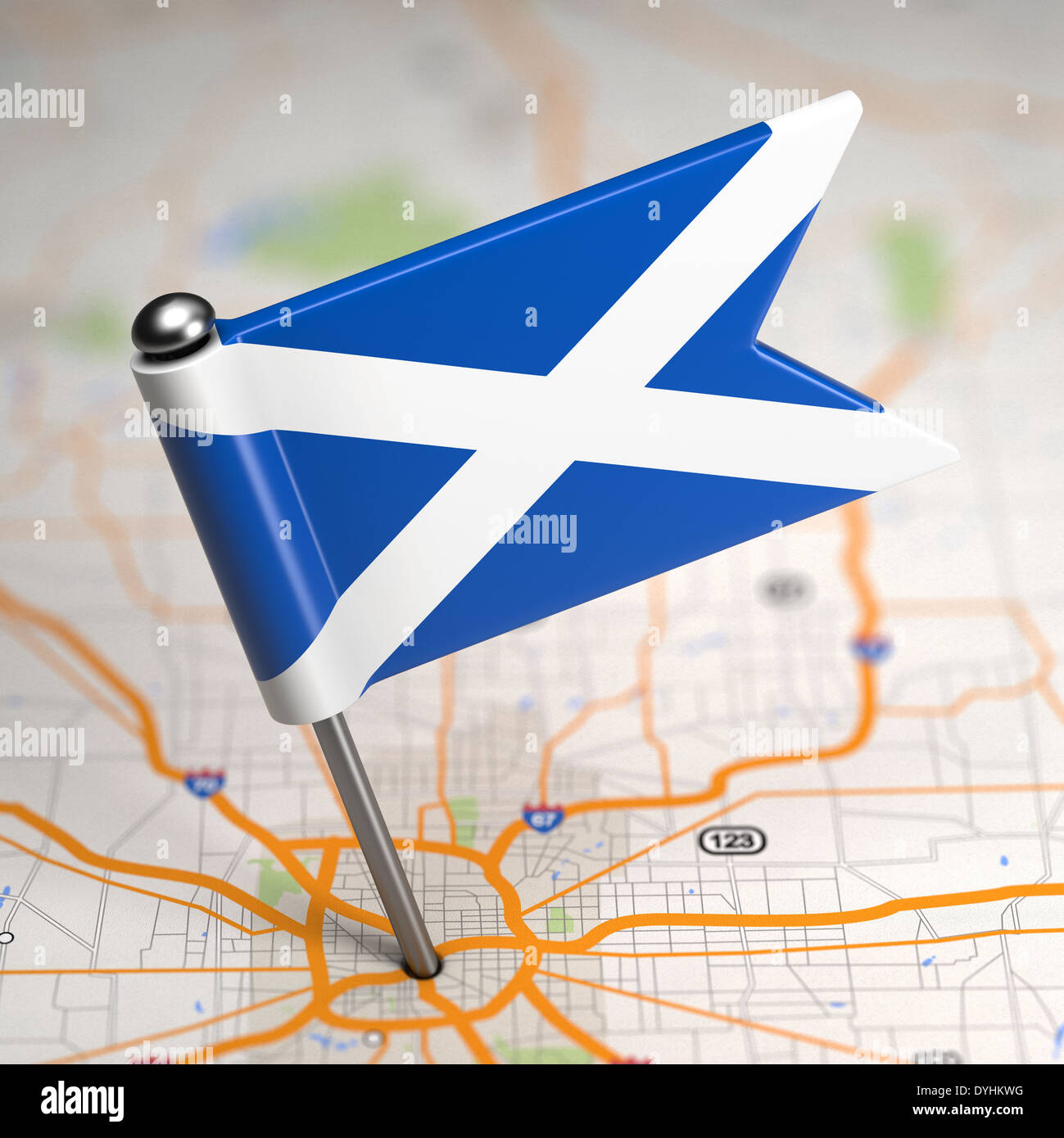 Scotland on a map hi-res stock photography and images - Alamy